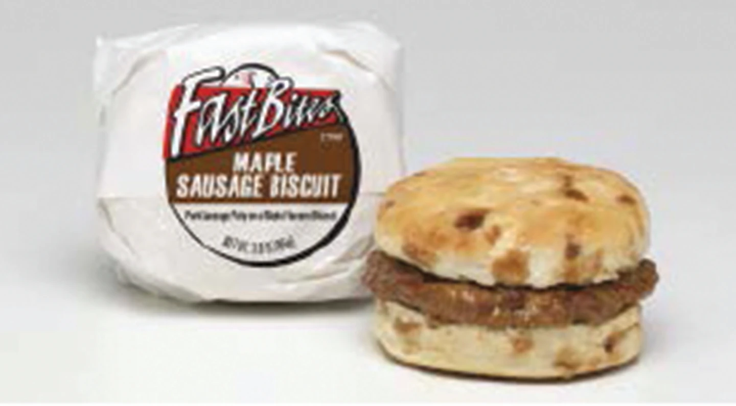 AdvancePierre Fast Bites Maple Sausage Biscuit Breakfast Sandwich From ...