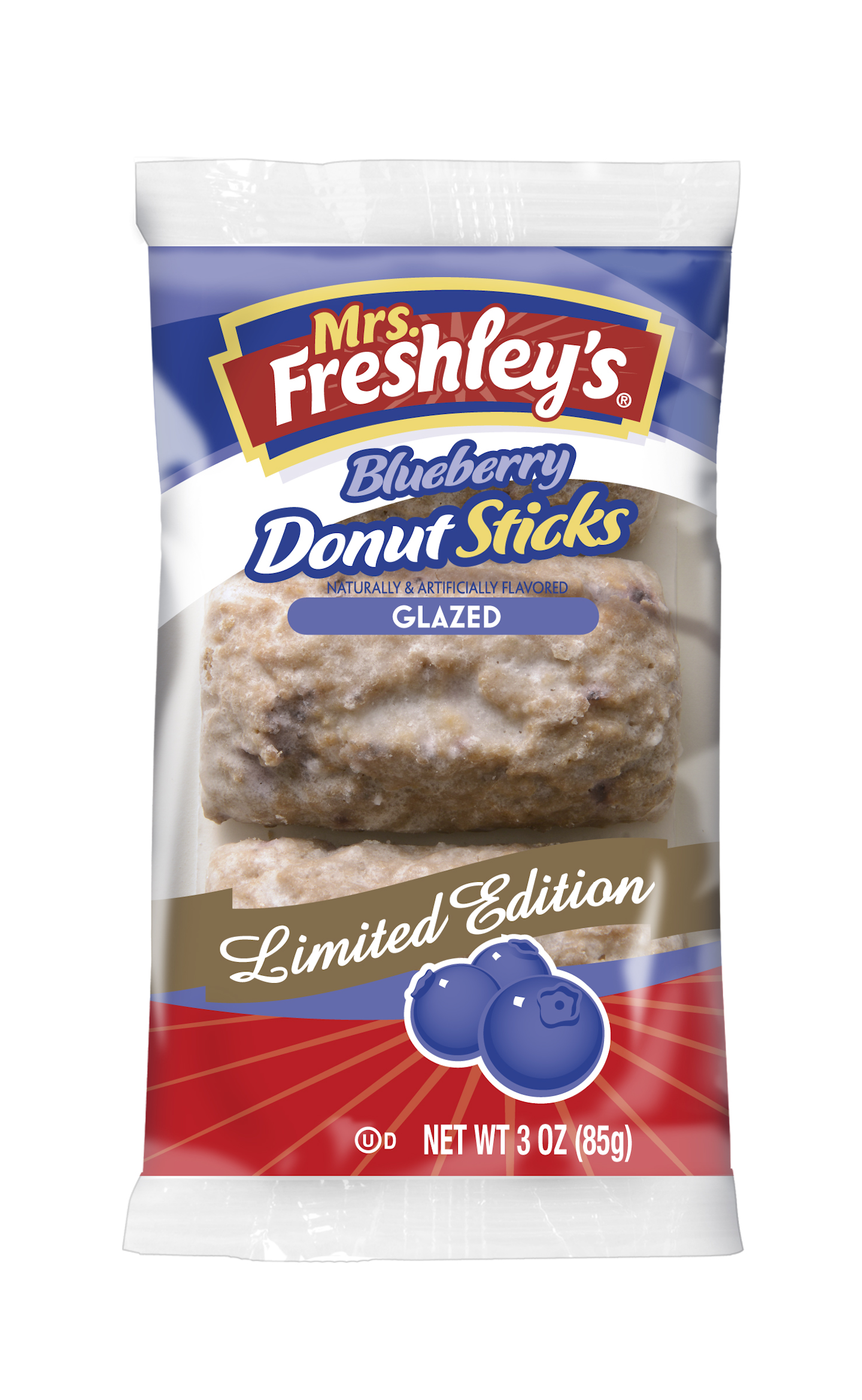 Mrs. Freshley's Limited Edition Blueberry Donut Sticks From: Flowers ...