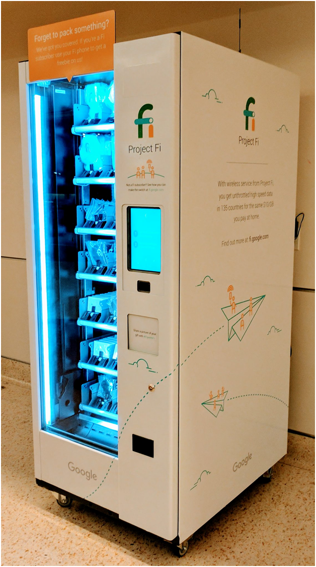 Google Vending Machine Gives Away Free Stuff At San Jose International ...