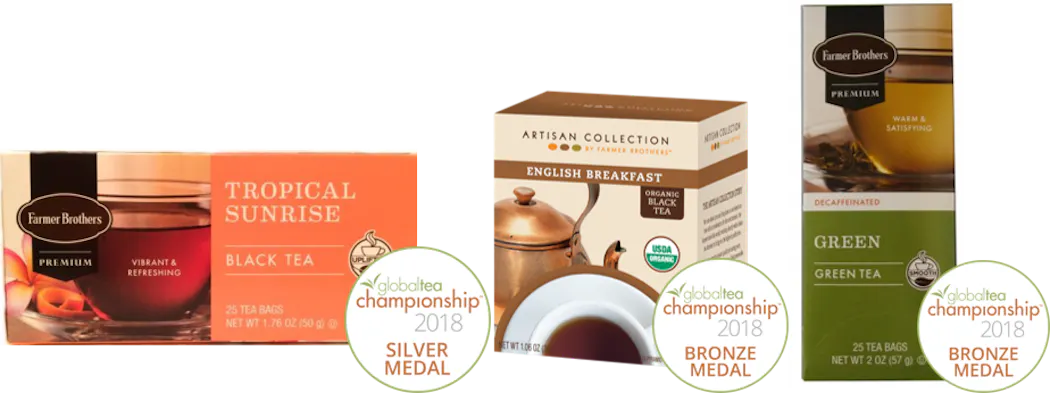 Farmer Brothers® Hot Teas Win Three Medals At Global Tea Championship ...