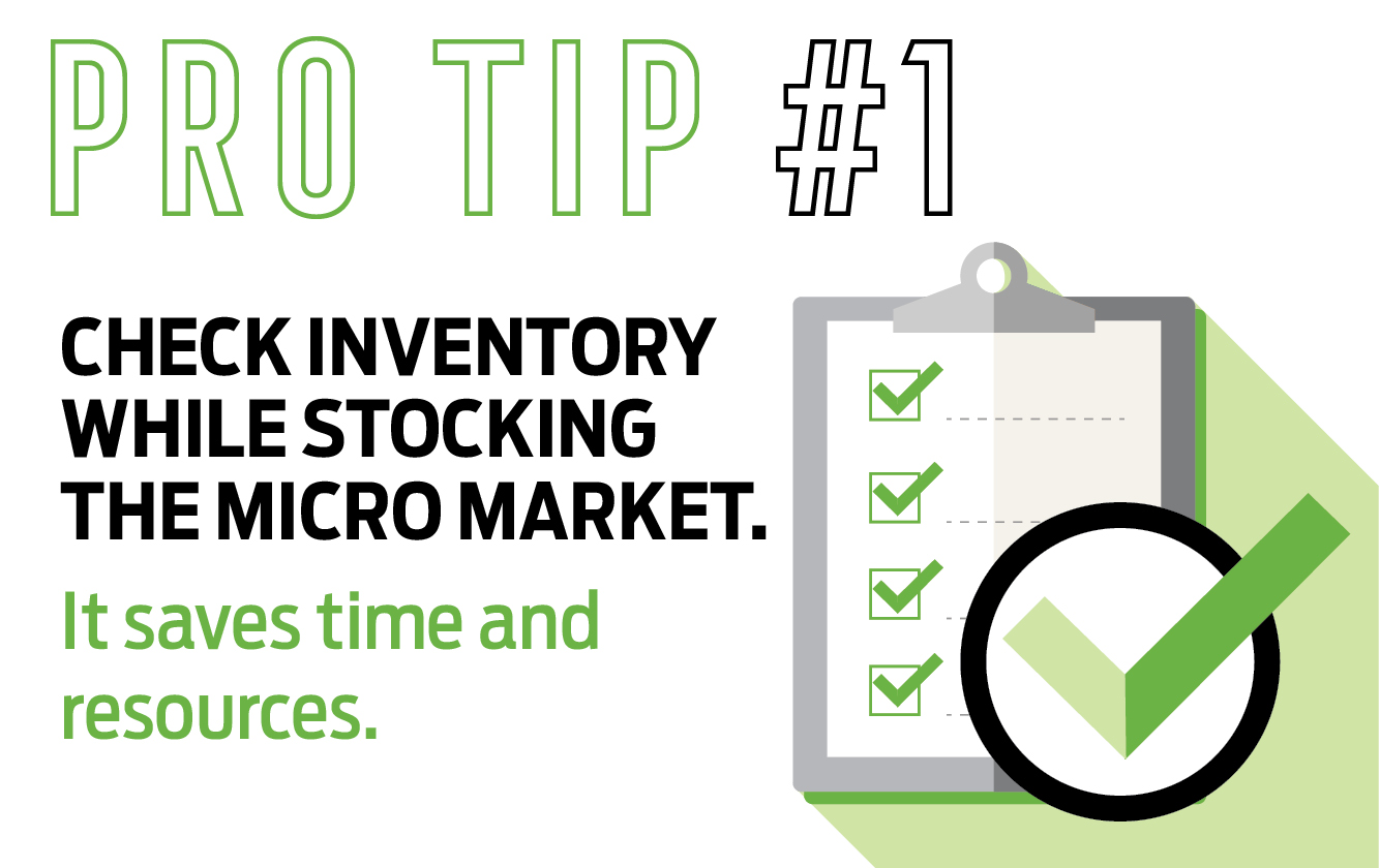 Check Inventory While Stocking The Micro Market | Vending Market Watch