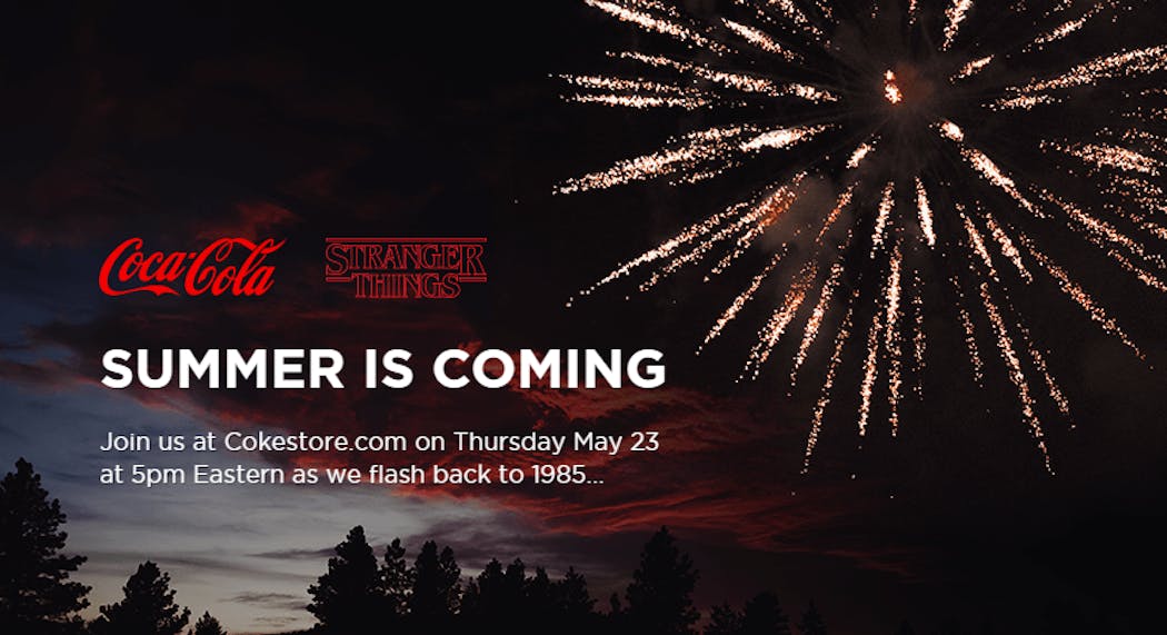 Coca-Cola To Sell New Coke To Mark Stranger Things TV Show Season Debut ...