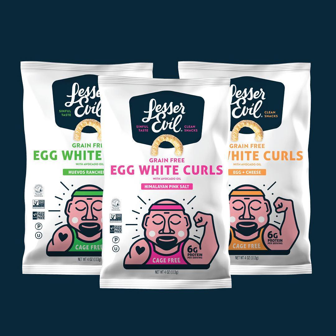 Lesserevils Grain Free Egg White Curls From Lesserevil Vending