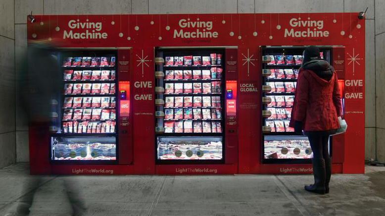 Vendors Exchange partners with the ‘Light the World’ Giving Machine ...