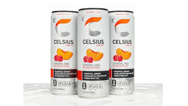 Celsius launches new flavor, Sparkling Raspberry Peach | Vending Market ...