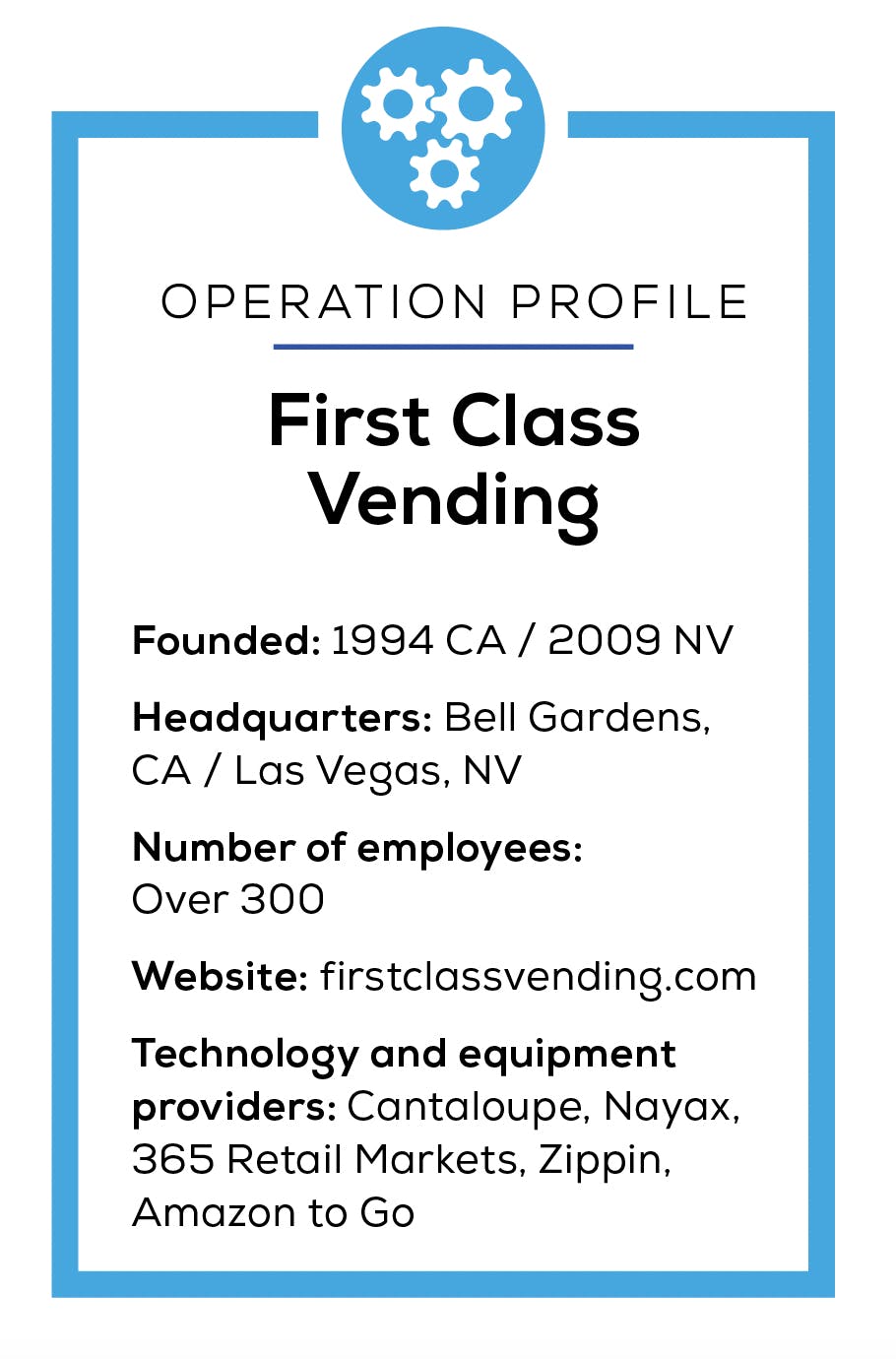 How First Class Vending became an industry disruptor | Vending Market Watch